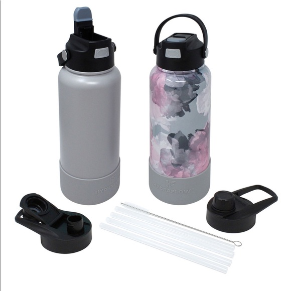 HydroFlow | Dining | Hydroflow 34 Oz Stainless Steel 3 Pc Water Bottle ...